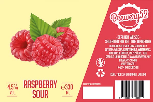 Brewery52 - Raspberry Sour, 330ml